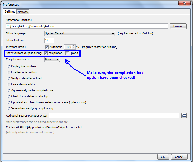 Get Your Hex File From Arduino Program File Ino Robotics University