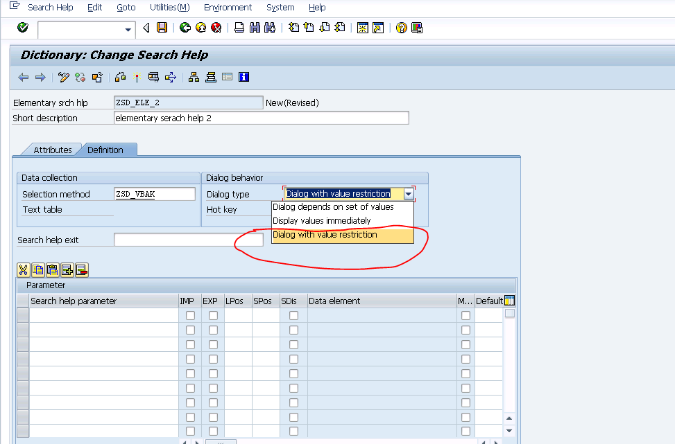 SAP TECH: Create Elementary Search help using Dialog Type as "Dialog ...