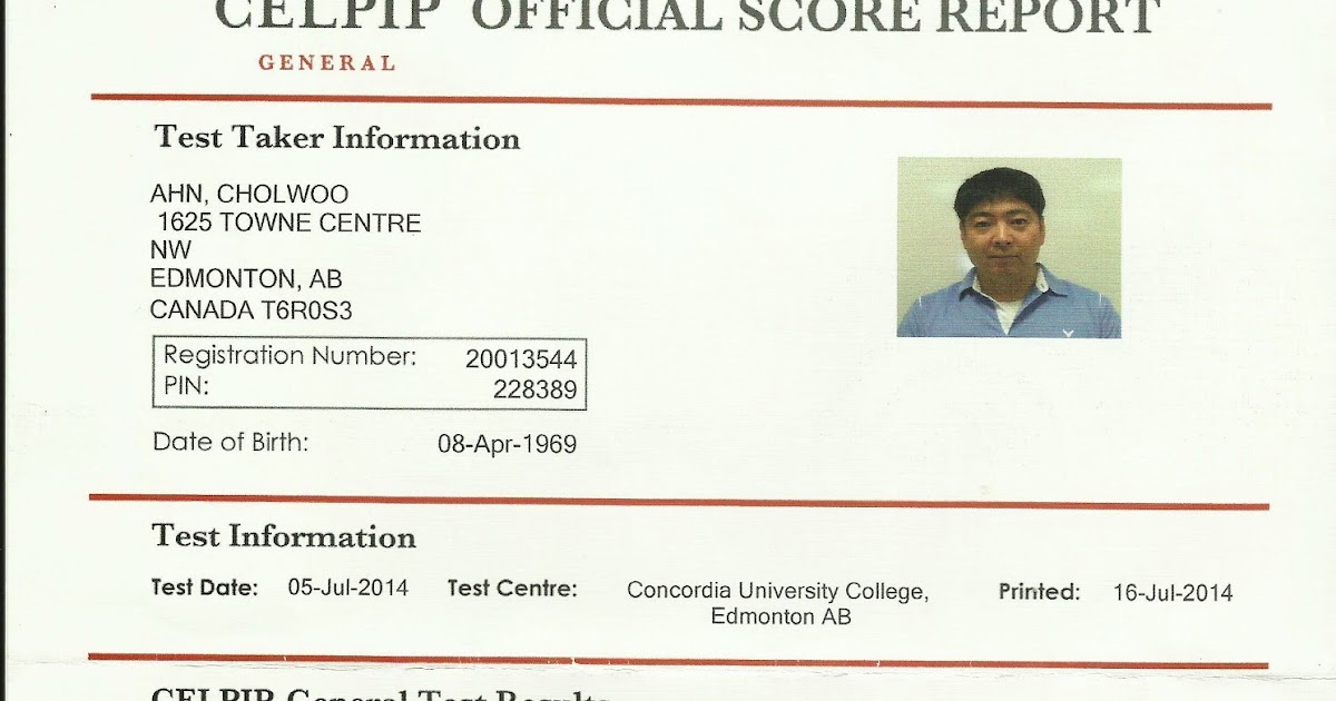 I can make it all with my Lord.: the result of my celpip test