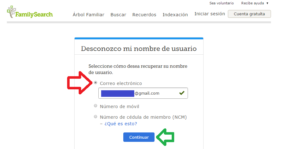 Nuevos en FamilySearch Indexing: Recuperar su Cuenta LDS por Correo ...