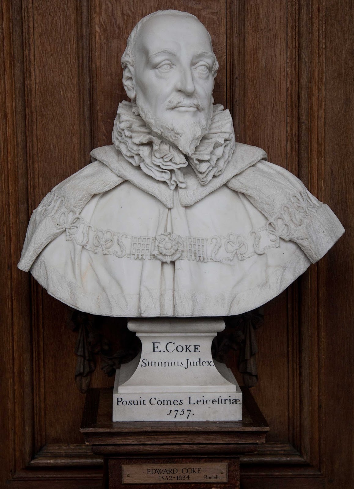 Bath, Art and Architecture: Bust of Sir Edward Coke, Wren Library ...