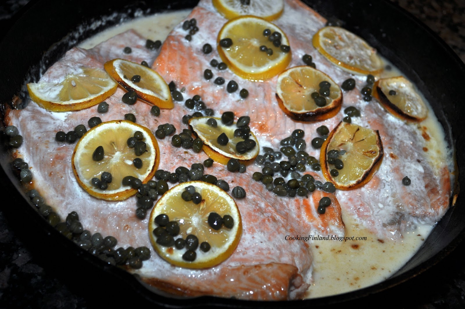 Cooking Finland: Baked Salmon with Lemon and Cream--Uunissa Paistettu ...