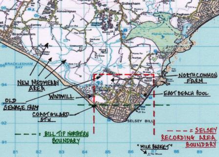 Birding the Selsey Peninsula: Site totals and Maps