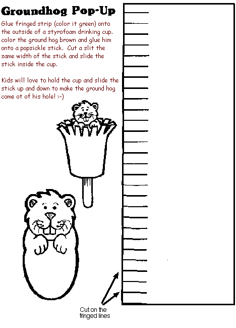 Crafts - Groundhog Day activities for kids