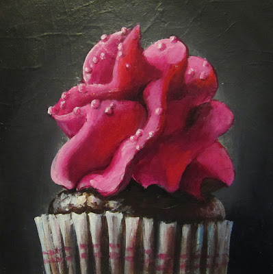 One Painting a Day: Pink Frosting