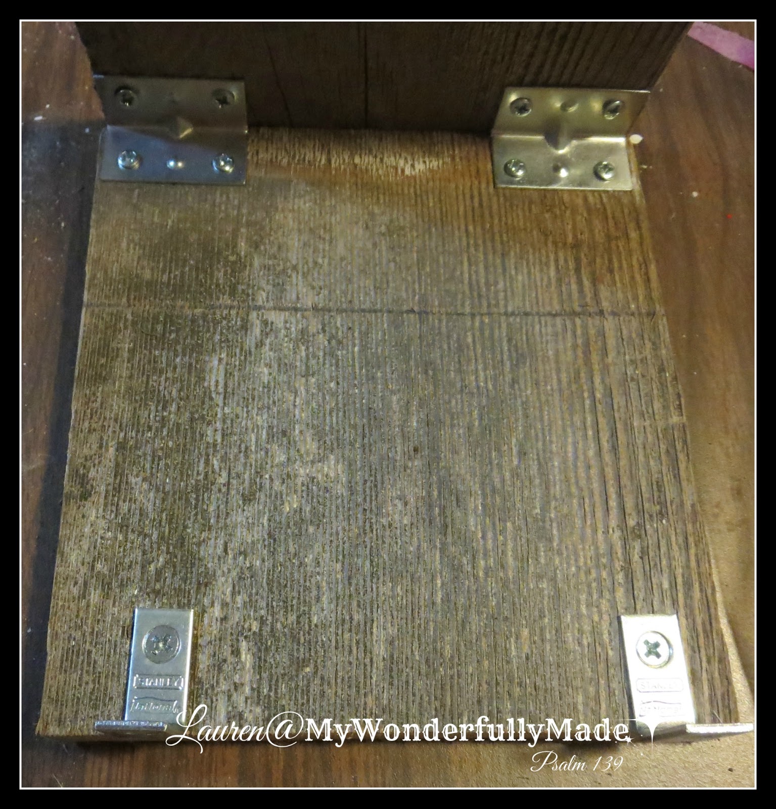 "Wonderfully Made": EASY Reclaimed Wood Cornice