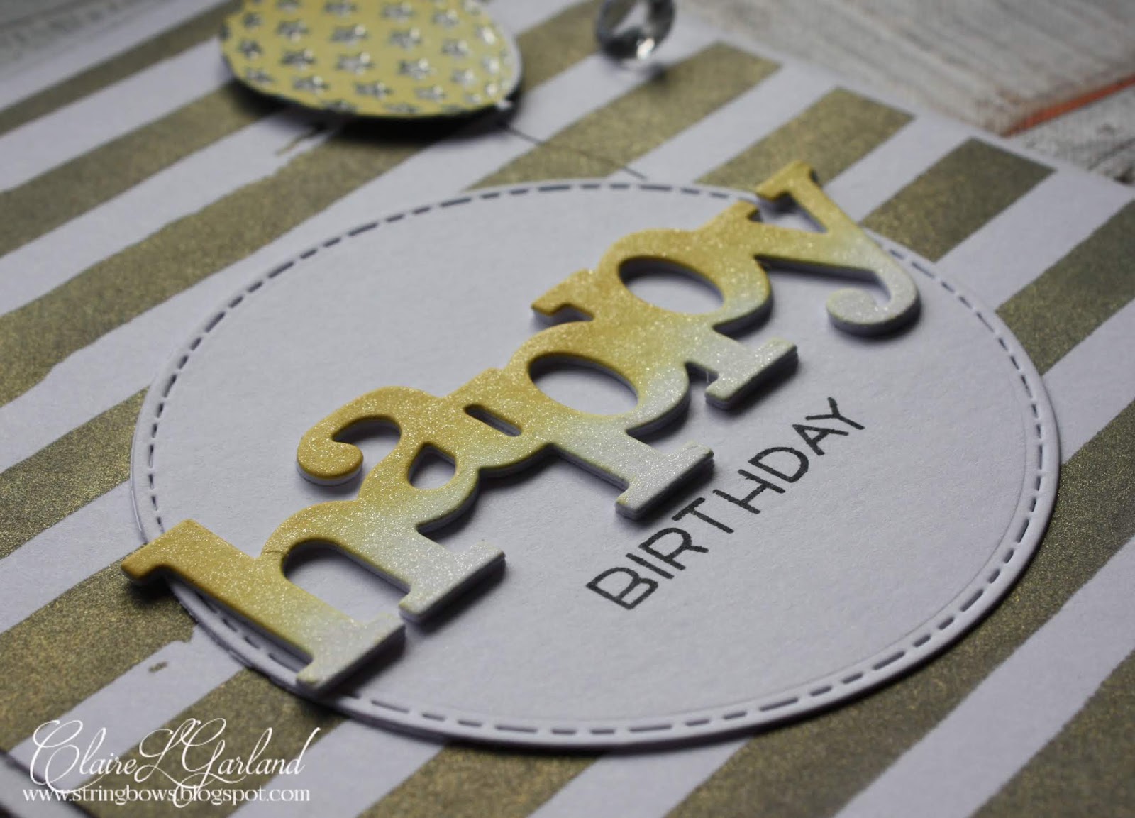 String Bows: Birthday Stripes