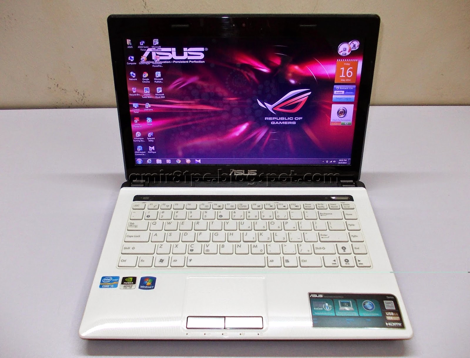 Three A Tech Computer Sales and Services: Used Laptop Asus A43SD Core ...