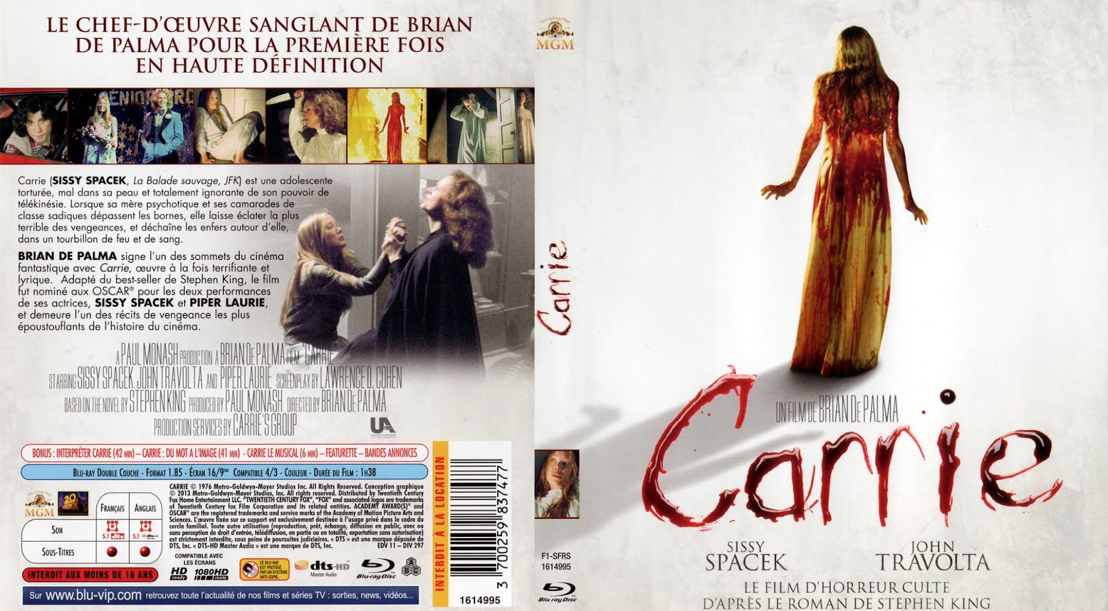 BLU-RAY JAQUETTES BLU-RAY: Carrie