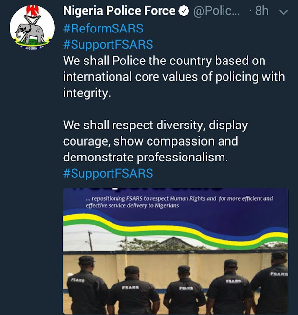 Nigerian police hits back with #Supportsars as it says the majority of ...