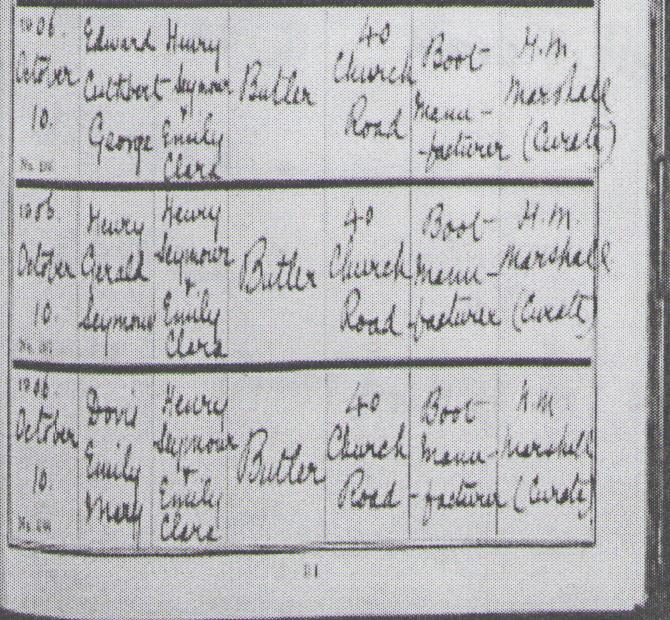 The History of the Butler Family