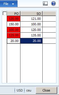 Veera: How to change the color of a single colum in Ax forms