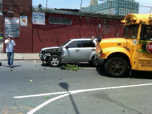 NY_POLICE: PHOTO'S of mva bus vs car..