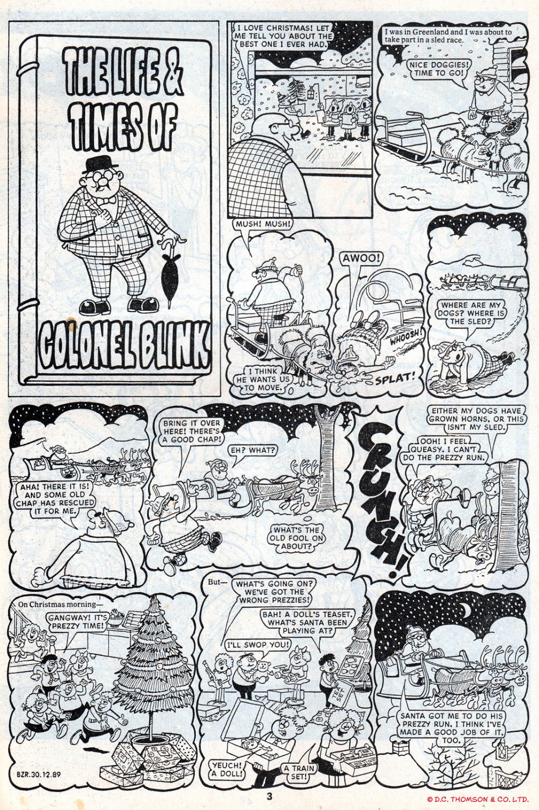 BLIMEY! The Blog of British Comics: The Christmas BEEZER (1989)