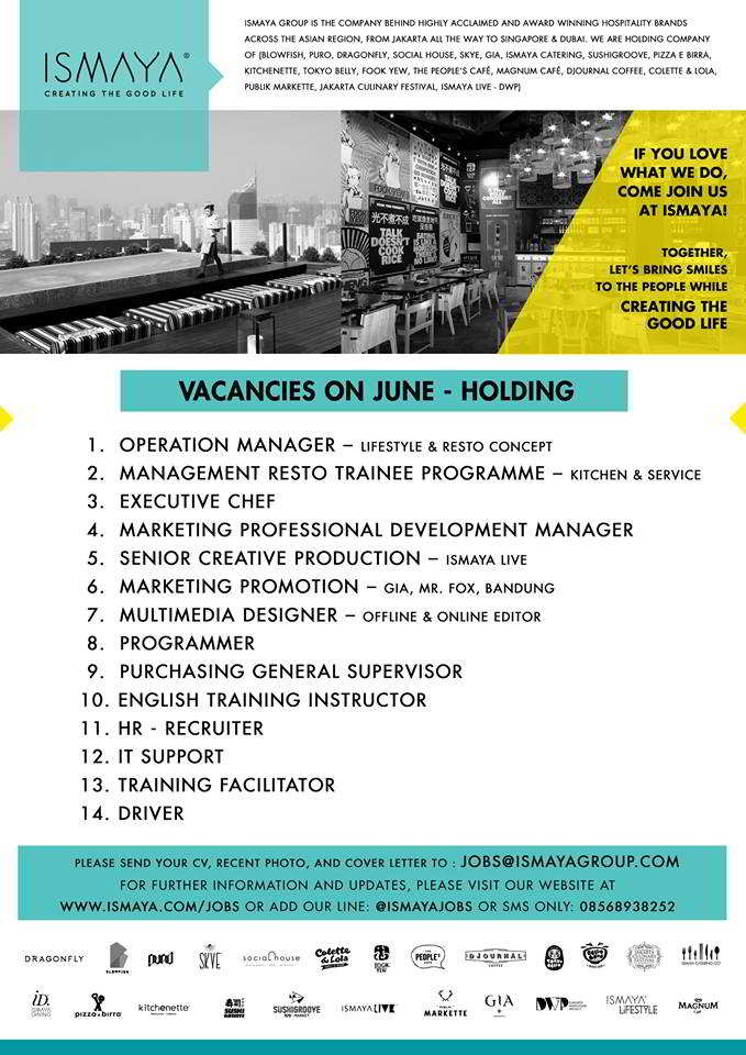 ISMAYA GROUP for HOLDING | HOTELIER INDONESIA