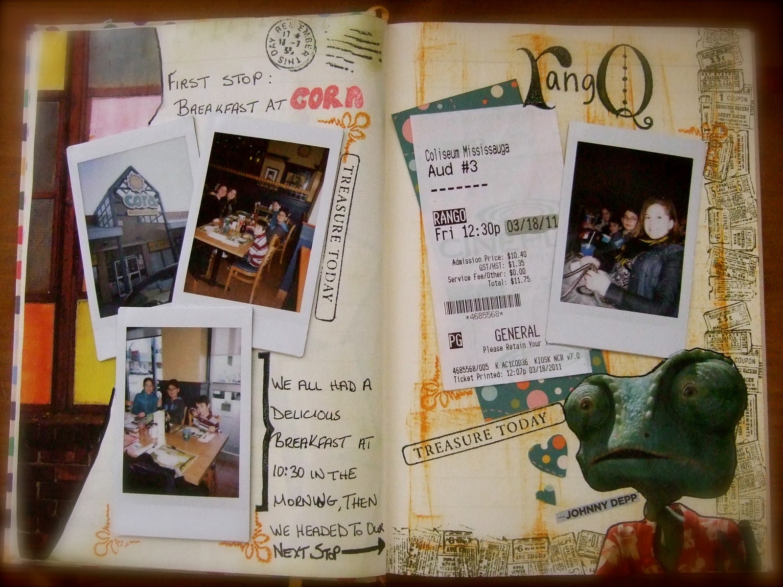 Whimzical Artz: My Art/photo Journal Pages with the Fujifilm Instax Mini 7S