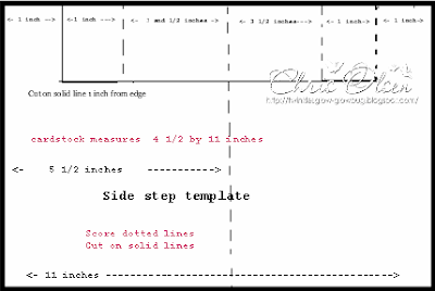 Sweet Wishes Side Step Template/Tutorial | Twinkles Glow with Stamps