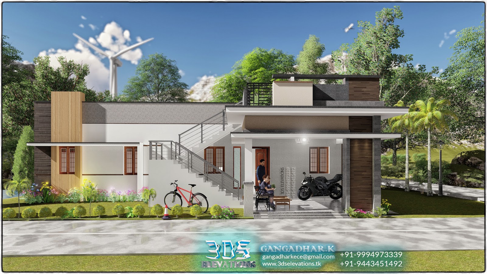 3DS Elevations Architectural Visualizations: Ultra Modern Home ...