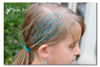 Hair Stenciling - Sugar Bee Crafts