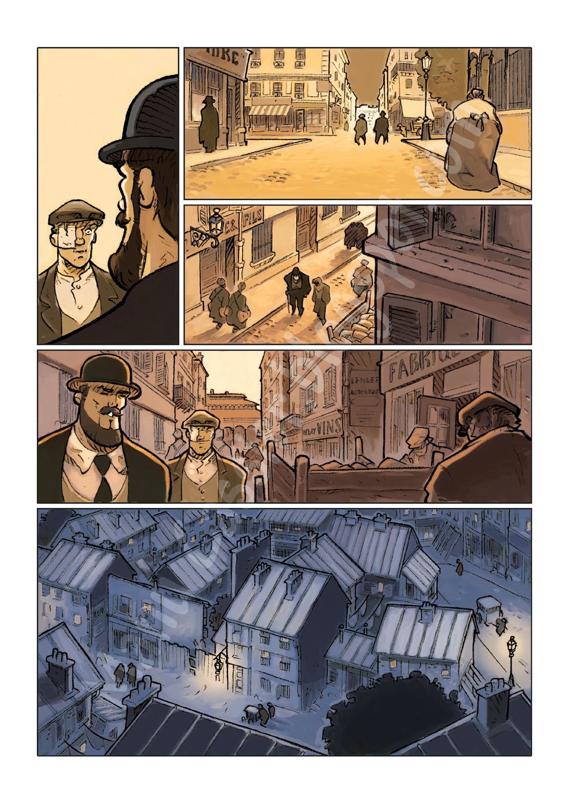 l'univers bd de manu cassier: Planche BD en 4 étapes.