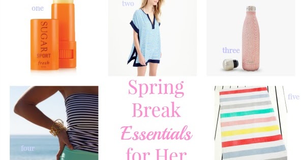 Me and My Pink Mixer: Spring Break Essentials for Her