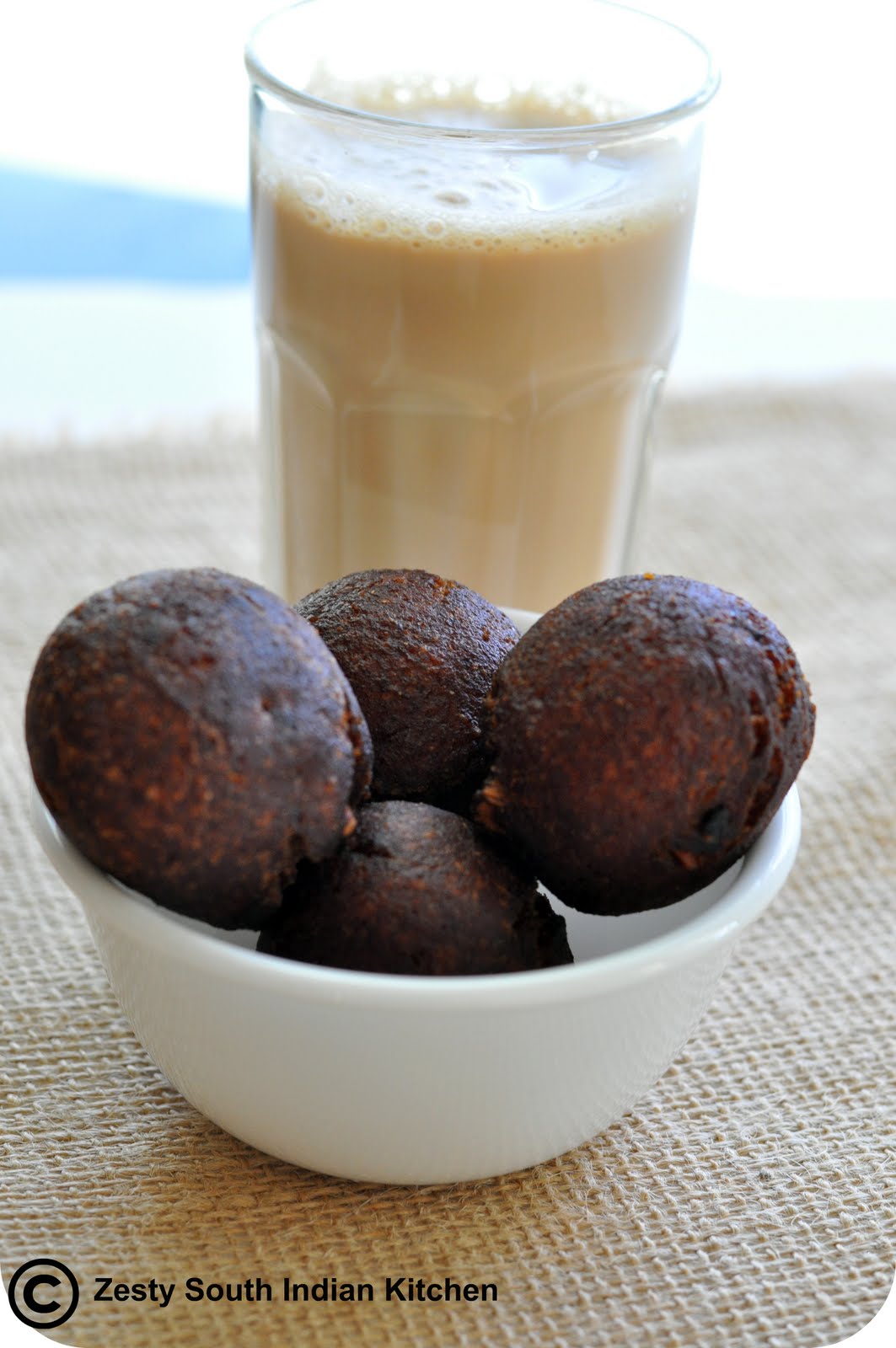 Undan Pori/Fried sweetened wheat flour balls - Zesty South Indian Kitchen