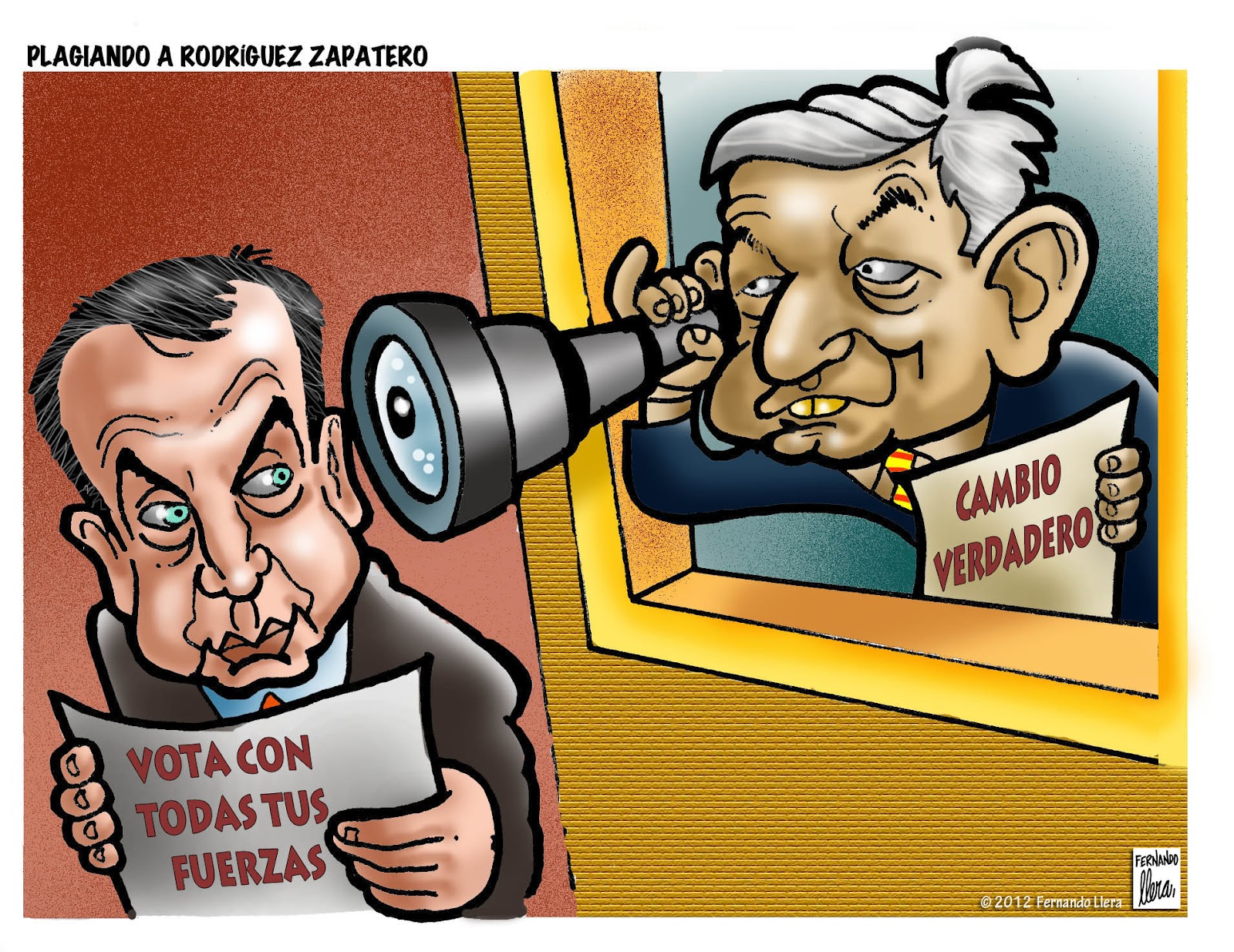 Fernando Llera Blog Cartoons: Obrador's promotional videos plagiarize ...