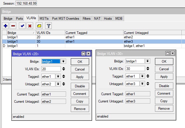 Multimedia Howto: Mikrotik Bridge VLAN Tagging