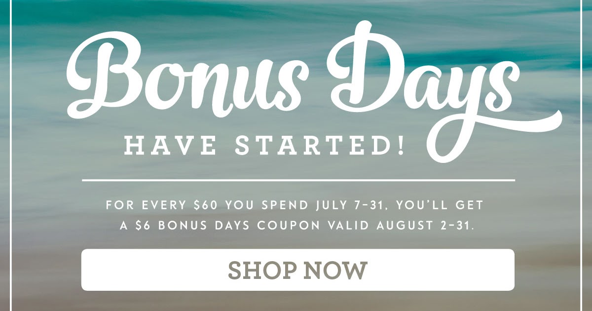 A La Cards: Bonus Days are Here!