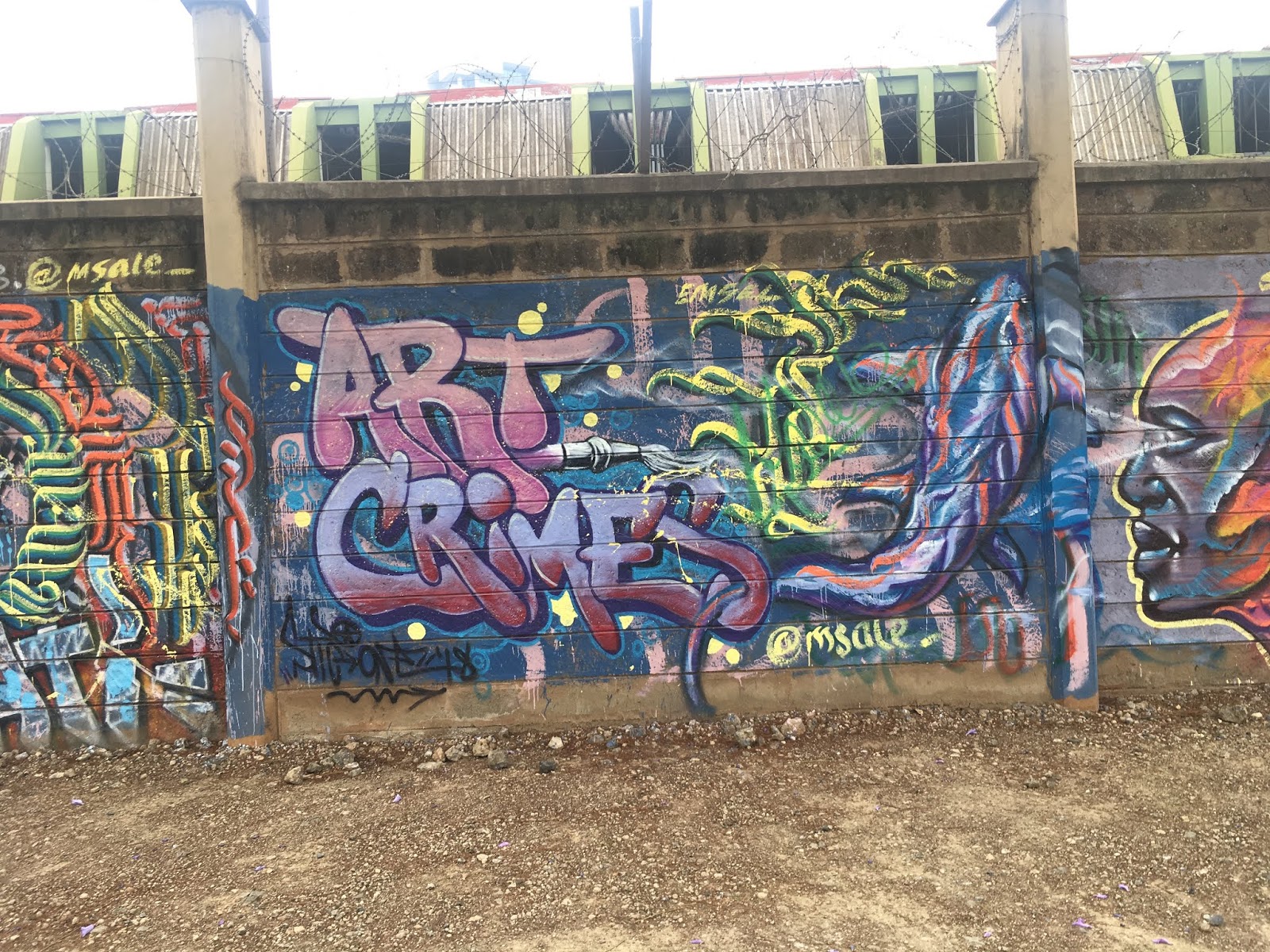 Kenyan Arts Review: GRAFFITI ART WALL AT DUST DEPO