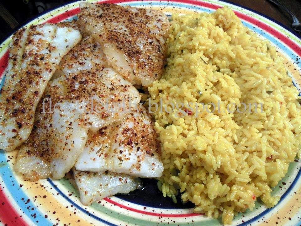 Fleur de Lolly: Baked Southwestern Flounder Filets