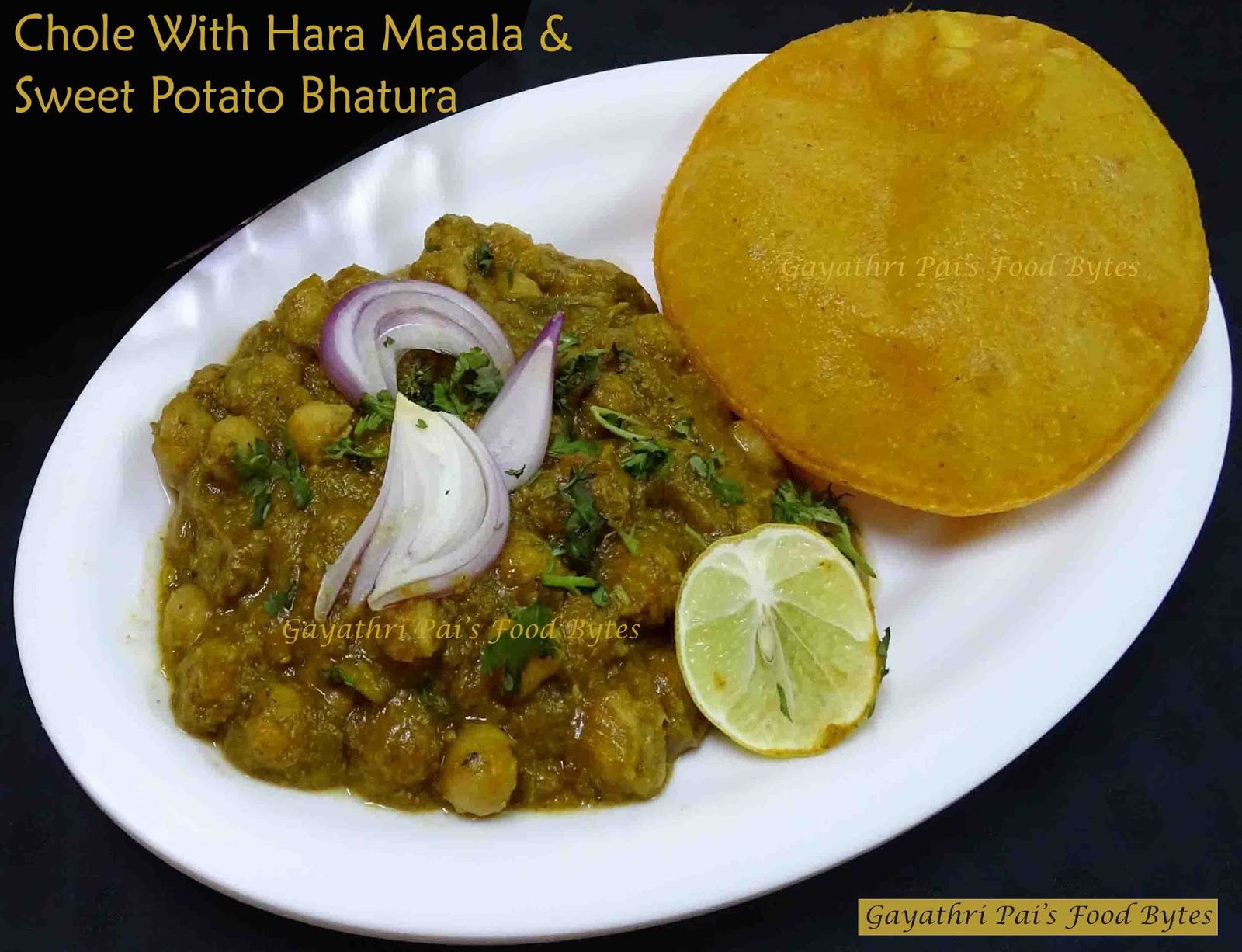 Gayathri Pai's Food Bytes: Spiced Sweet Potato (Kananga / Ratalu) Bhatura.