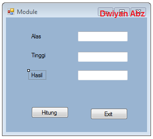 PERKENALAN DAN PERKEMBANGAN VISUAL BASIC 2008: PROCEDURE, FUNCTION DAN MODULE PADA VB. NET
