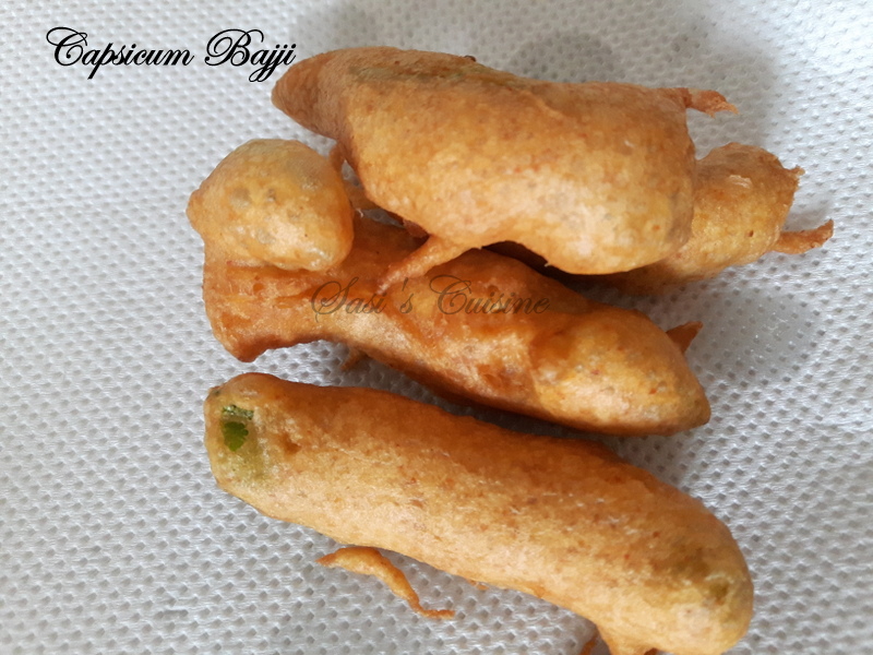 Capsicum Bajji - Sasi's Cuisine