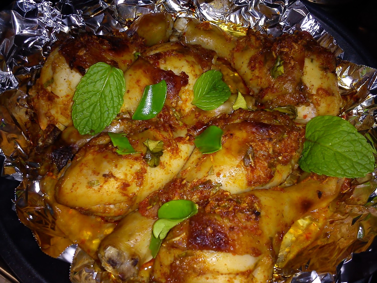 Cooking Pleasure: BAKED TOM YUM CHICKEN
