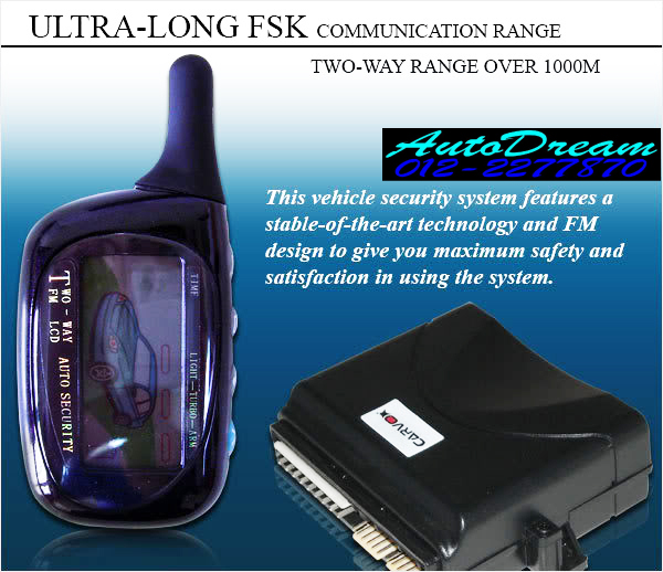 AutoDream Auto Accessories Store: CARVOX 2way Alarm System with Auto Start