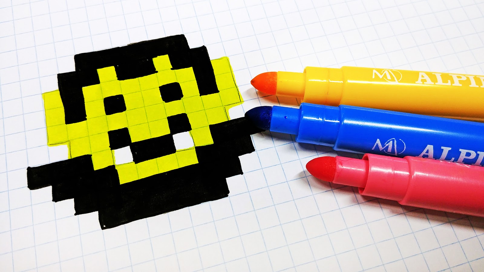 Halloween Pixel Art - How To Draw easy Dracula #pixelart