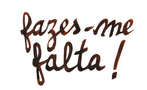 Ao ritmo das palavras: Fazes-me muita,MUITA, falta!!