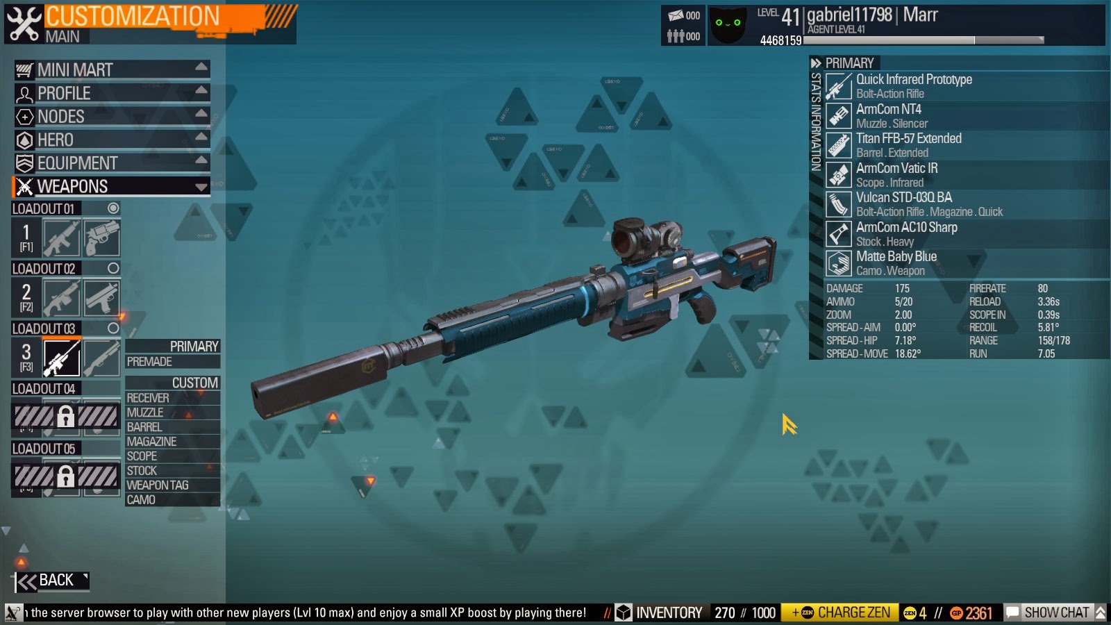 The Operational End: Blacklight Retribution: BAR build, "Deadeye"