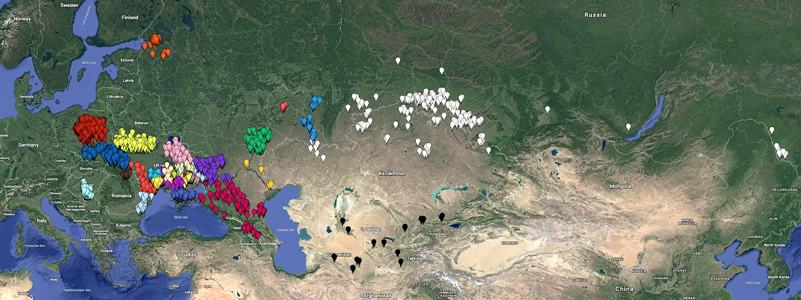 Germans from Russia Settlement Locations: Map Refresh: Volga