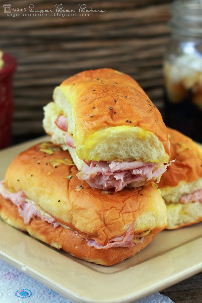 Sugar Bean Bakers Ham Sams With Poppy Seed Dressing
