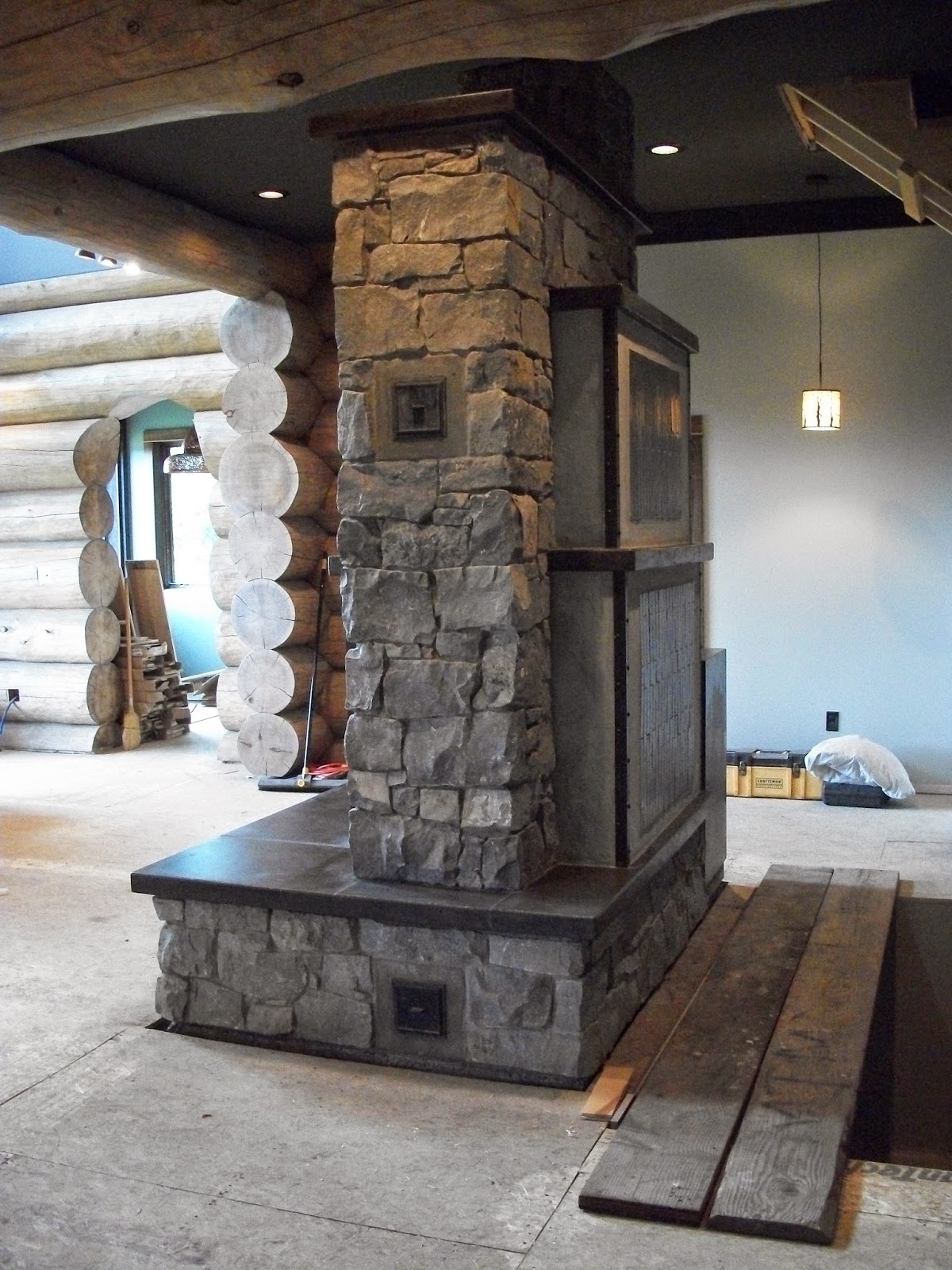 Michael Thronson Masonry: Masonry Heater in Limestone, Concrete, Cement ...