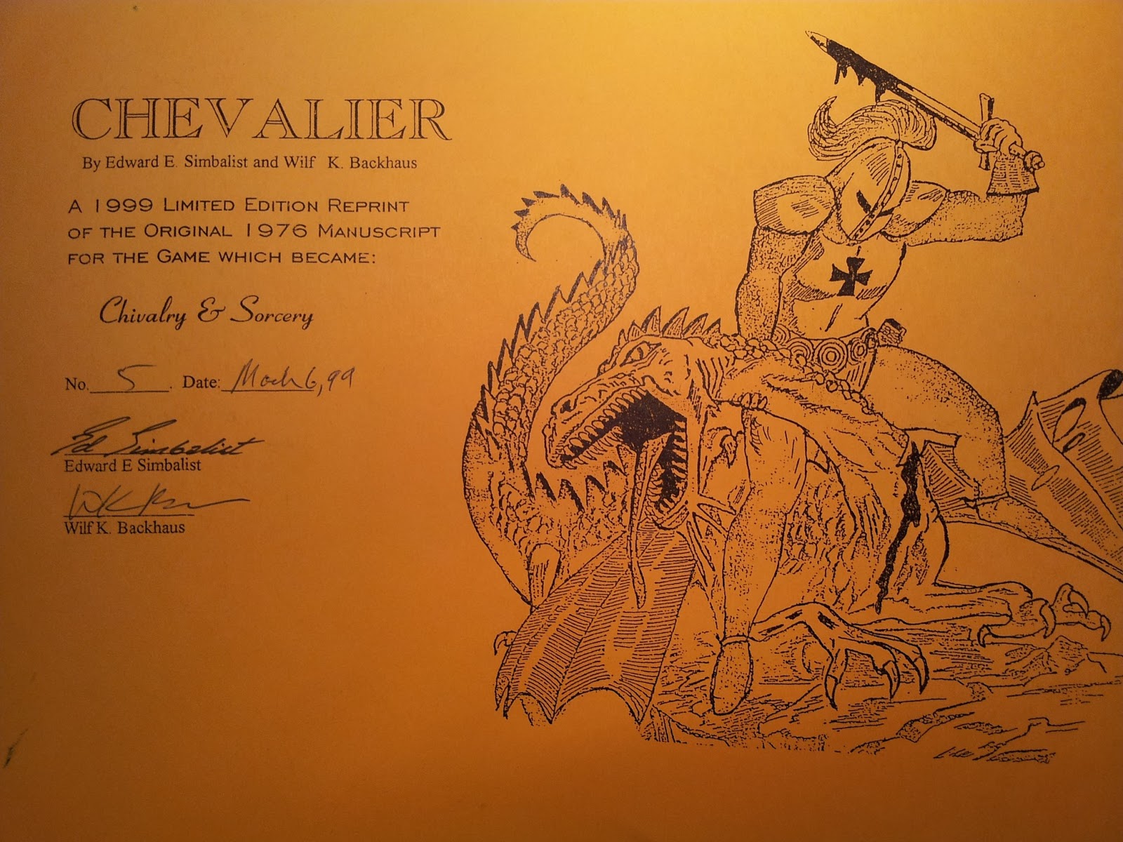 Castelli & Chimere - Castles & Chimeras: CHEVALIER of The Obscure RPG Day