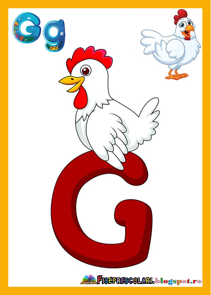 Planse cu LITERE colorate pentru clasa :: Fise de lucru - gradinita si ...