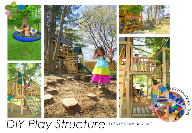 DIY Play Structure - Ideas & Fun! - "Making Montessori Ours"
