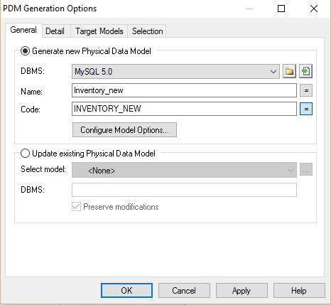 Cara membuat CDM, LDM, PDM dan SQL tentang Inventory gudang [bahasa]