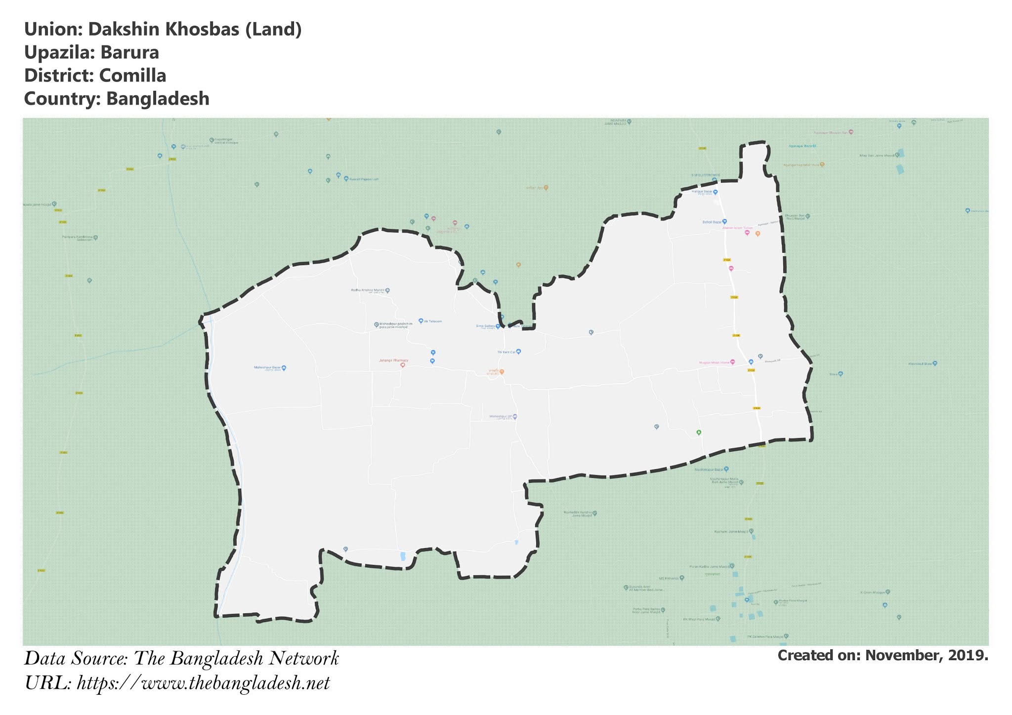 Dakshin Khosbas Union, Comilla
