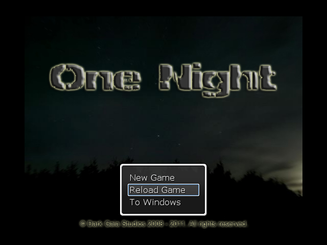 Wanna play some Indie Games? : One Night