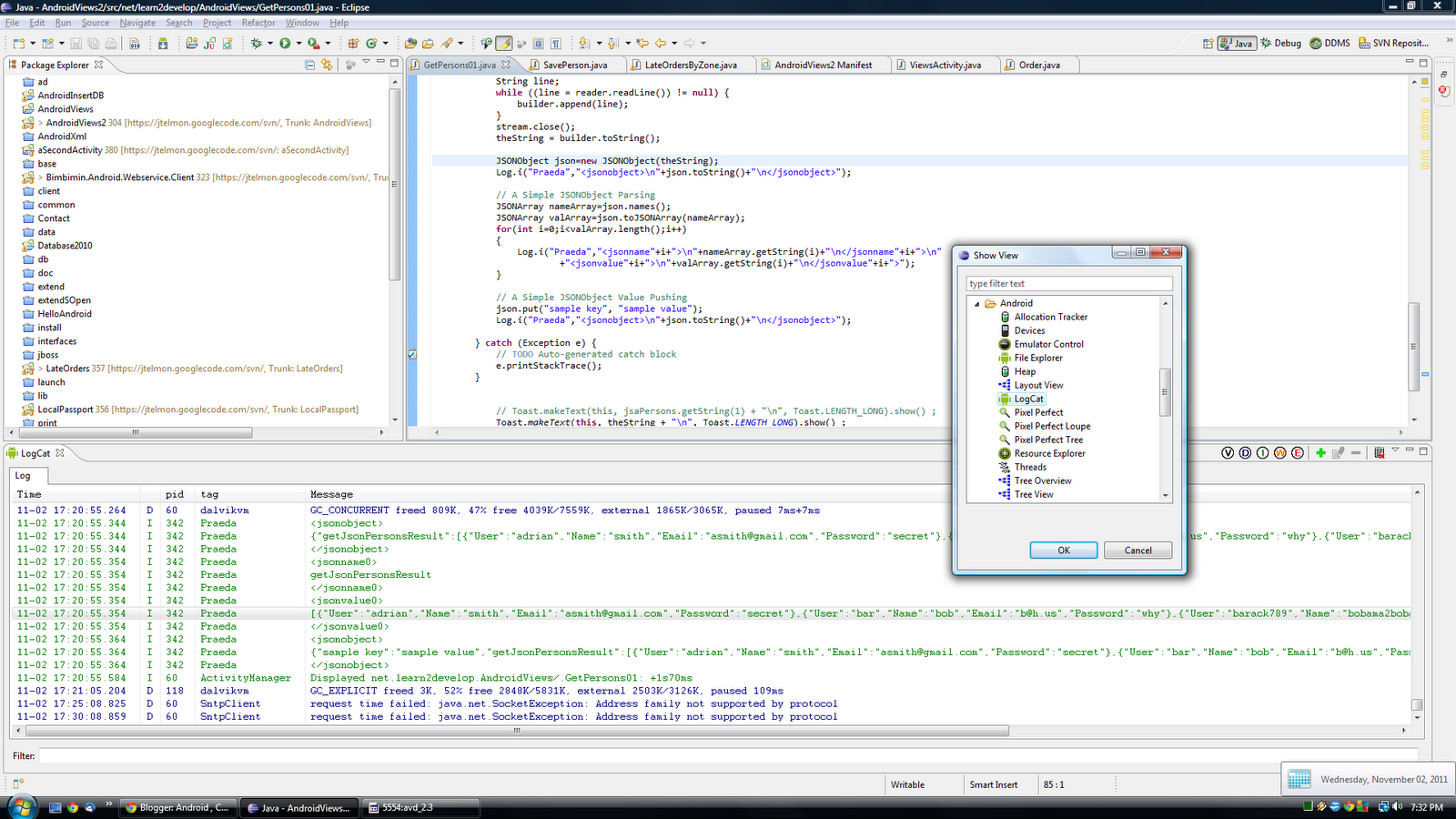 Java & Linux : Fishing in the Desert: Android Log.i LogCat
