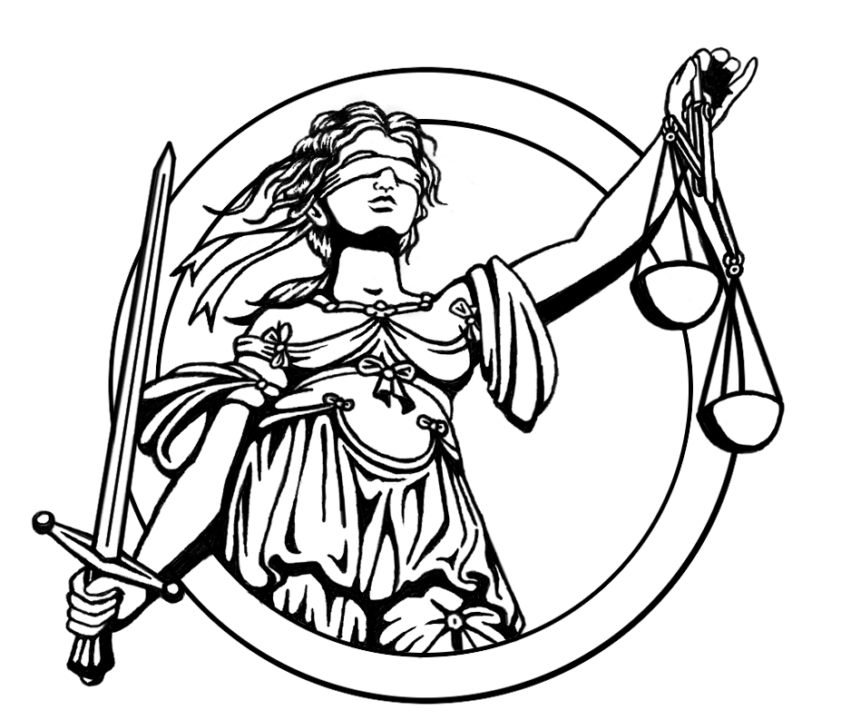 Lady Of Justice Colouring Pages Sketch Coloring Page